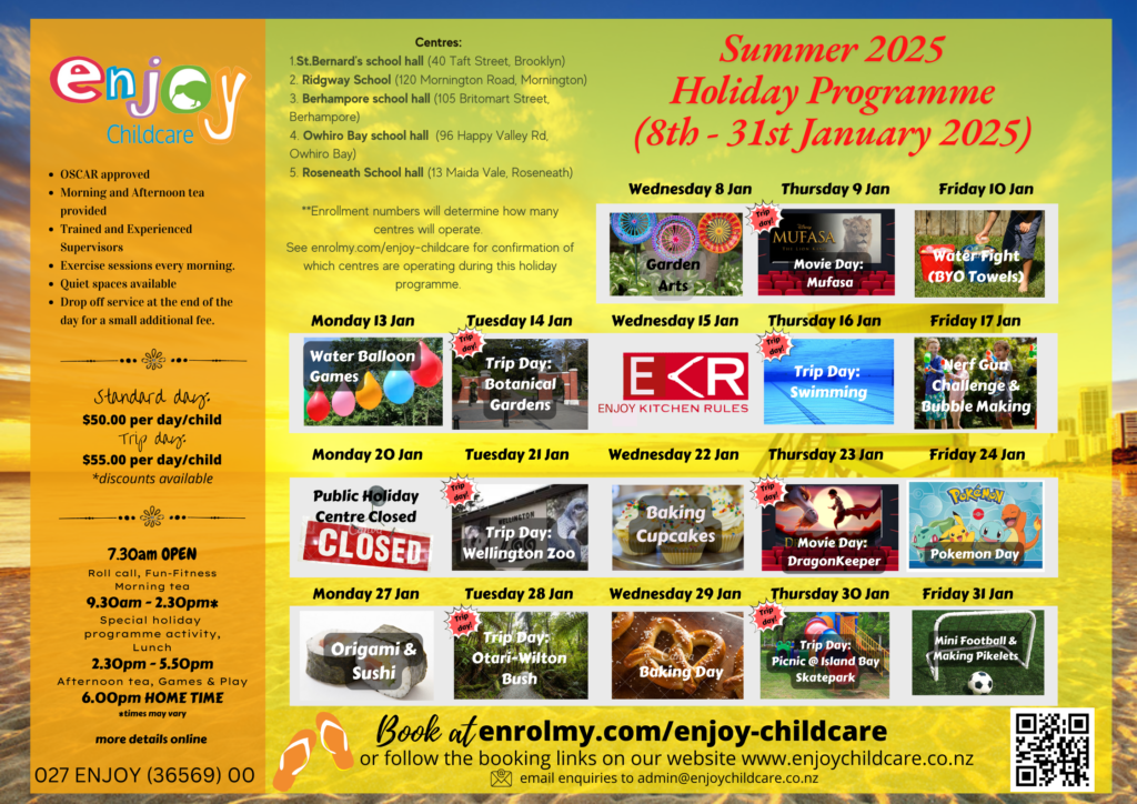 Holiday Programme – EnjoyChildcare